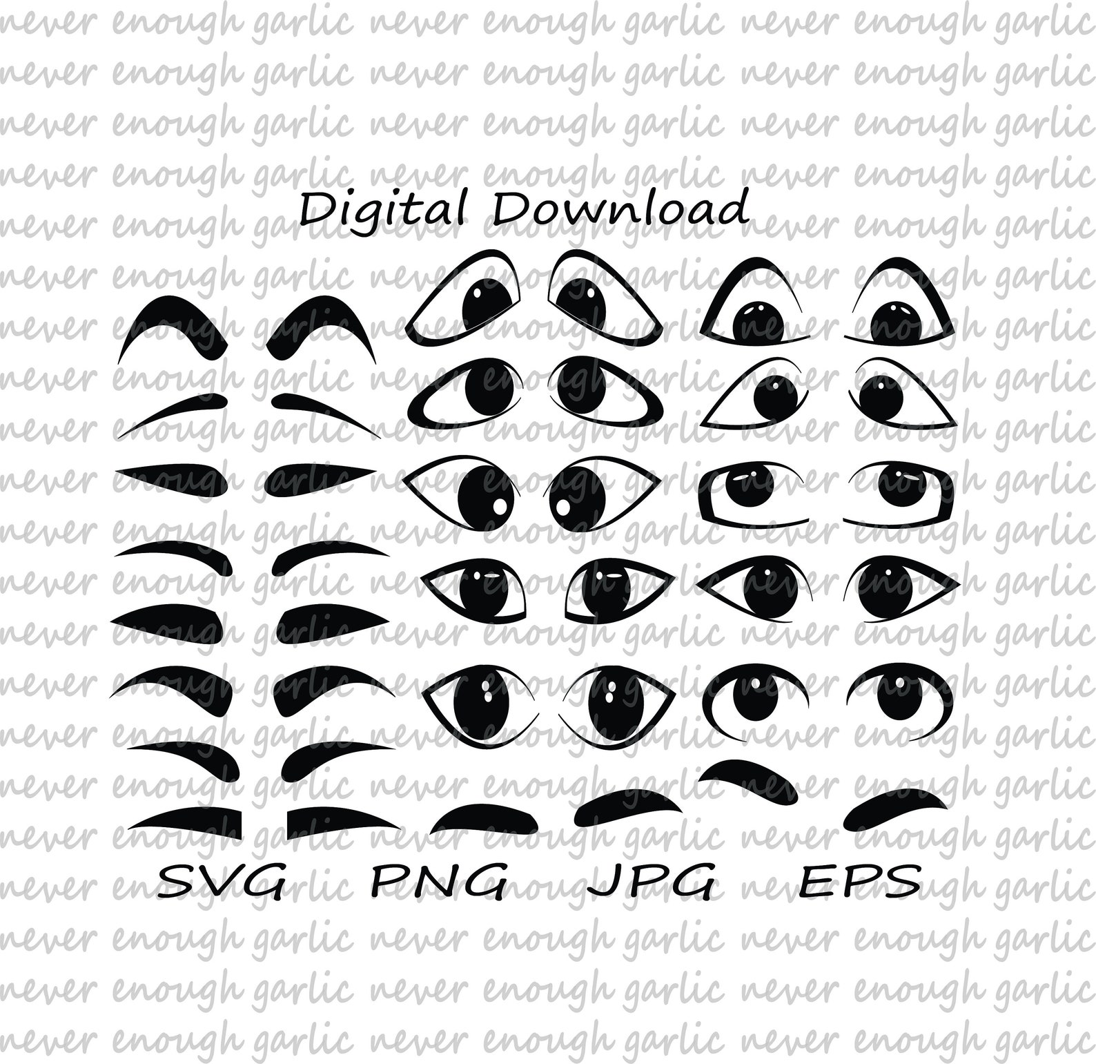 Eye, Eye Svg, Eye Svg File, Eyebrows Svg, Eyes, Cutting Machine ...