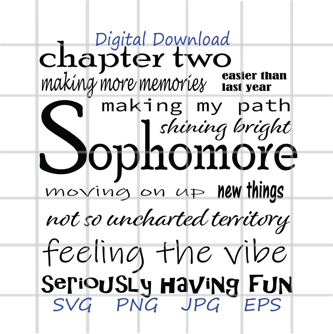 Sophomore Svg, Sophomore, High School, High School Svg, Be Yourself ...