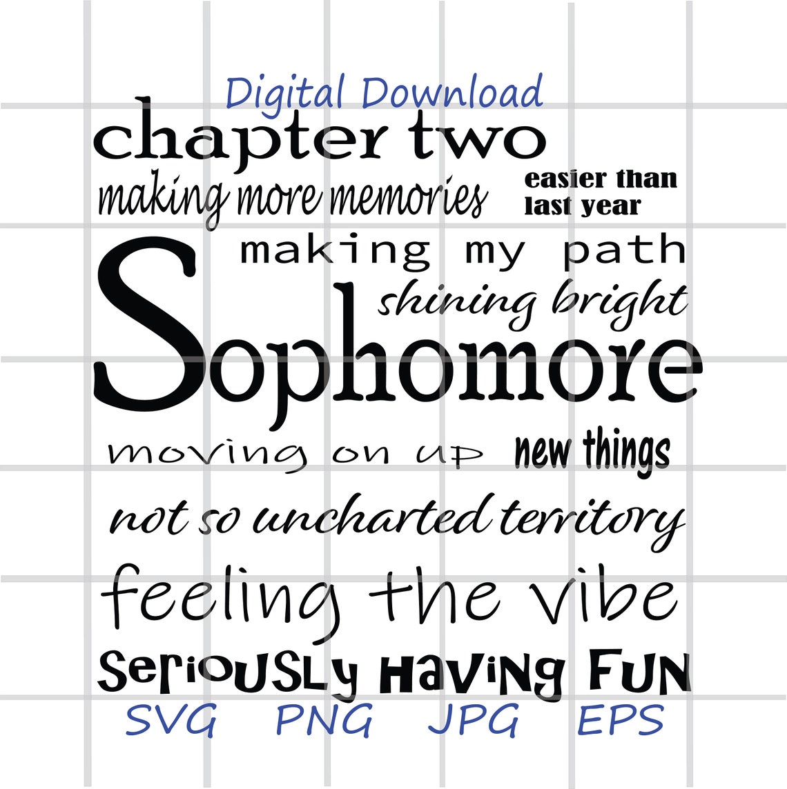 Sophomore Svg, Sophomore, High School, High School Svg, Be Yourself ...