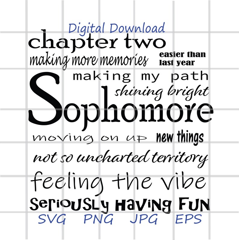 Sophomore Svg, Sophomore, High School, High School Svg, Be Yourself ...