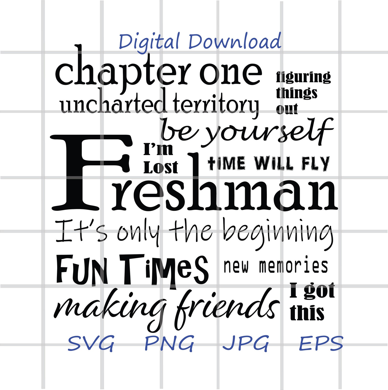 Freshman Svg Freshman High School High School Svg Be - Etsy