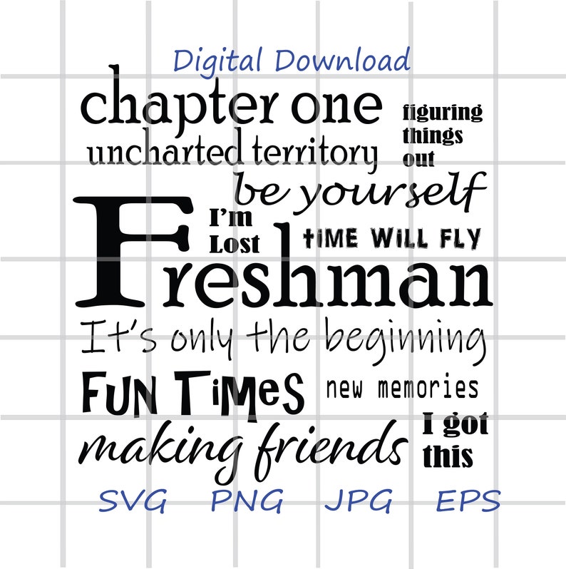 Freshman Svg Freshman High School High School Svg Be - Etsy