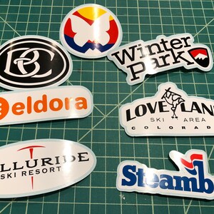 Colorado Ski Resort Decals Stickers for Water Bottle, Car, Laptop ...