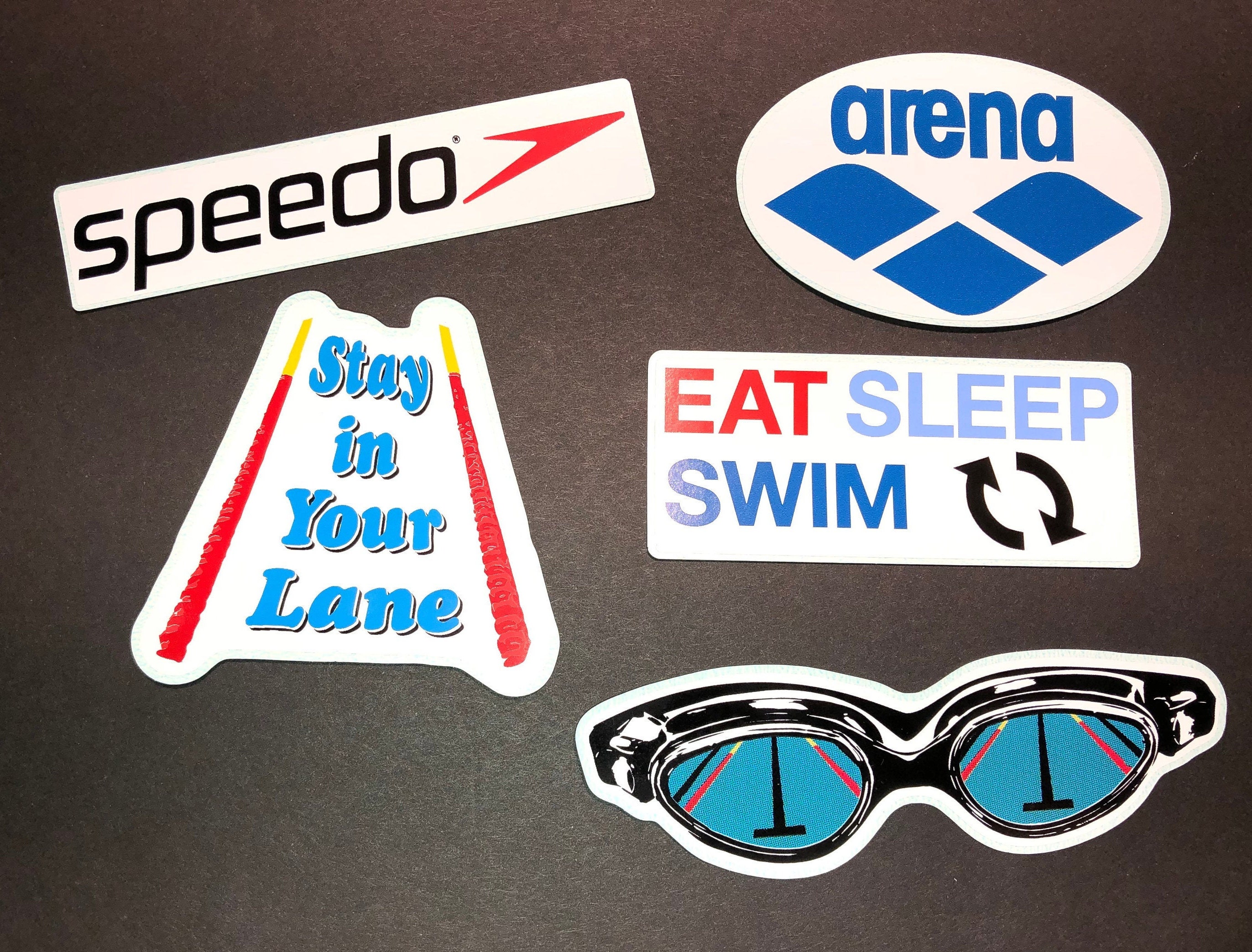 Swim Stickers Decals for Water Bottle Car Phone Laptop | Etsy