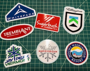 California Ski Resort Decals Stickers for Water Bottle | Etsy
