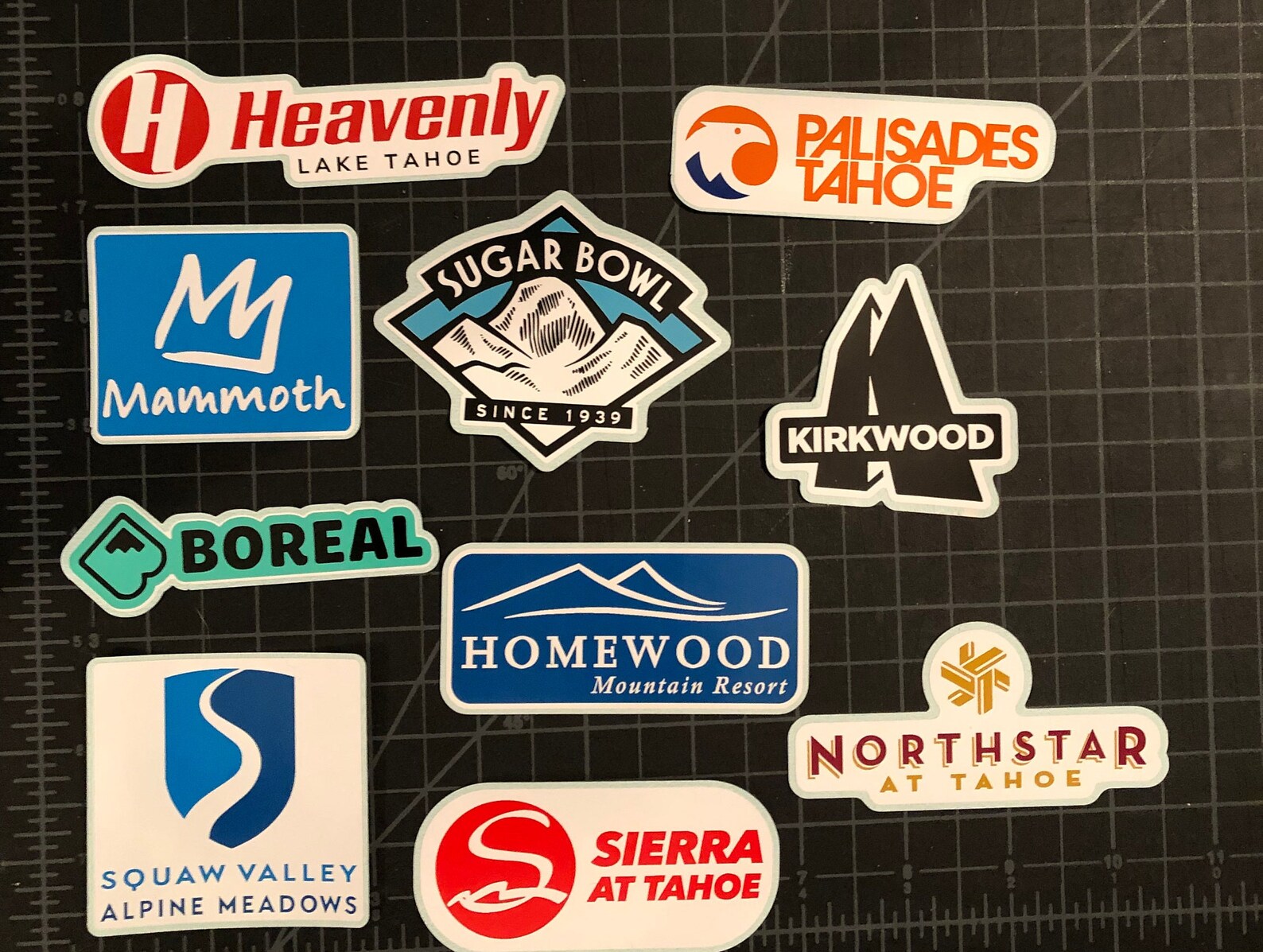 California Ski Resort Decals Stickers for Water Bottle - Etsy