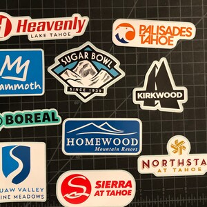 California Ski Resort Decals Stickers for Water Bottle - Etsy