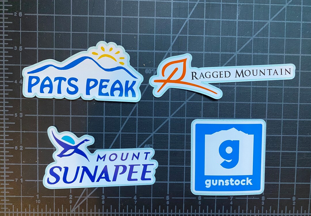 NEW HAMPSHIRE SOUTH Ski Resort Decals, Stickers for Water Bottle ...