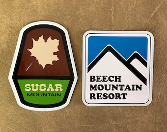 Northeast Ski Resort Decals Stickers for Water Bottle Helmet | Etsy