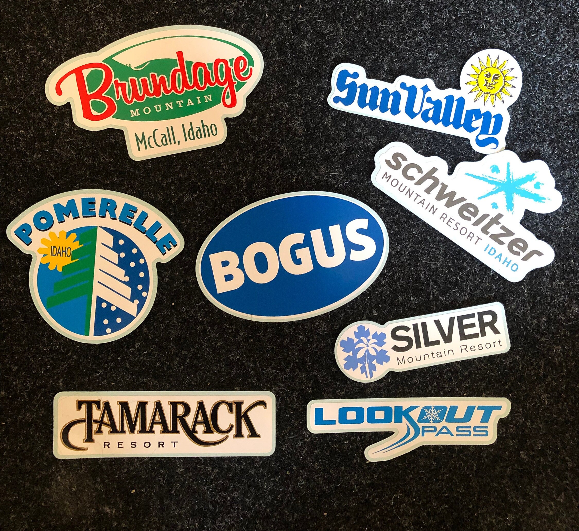 IDAHO Ski Resort Decals Stickers Sun Valley Bogus Lookout - Etsy