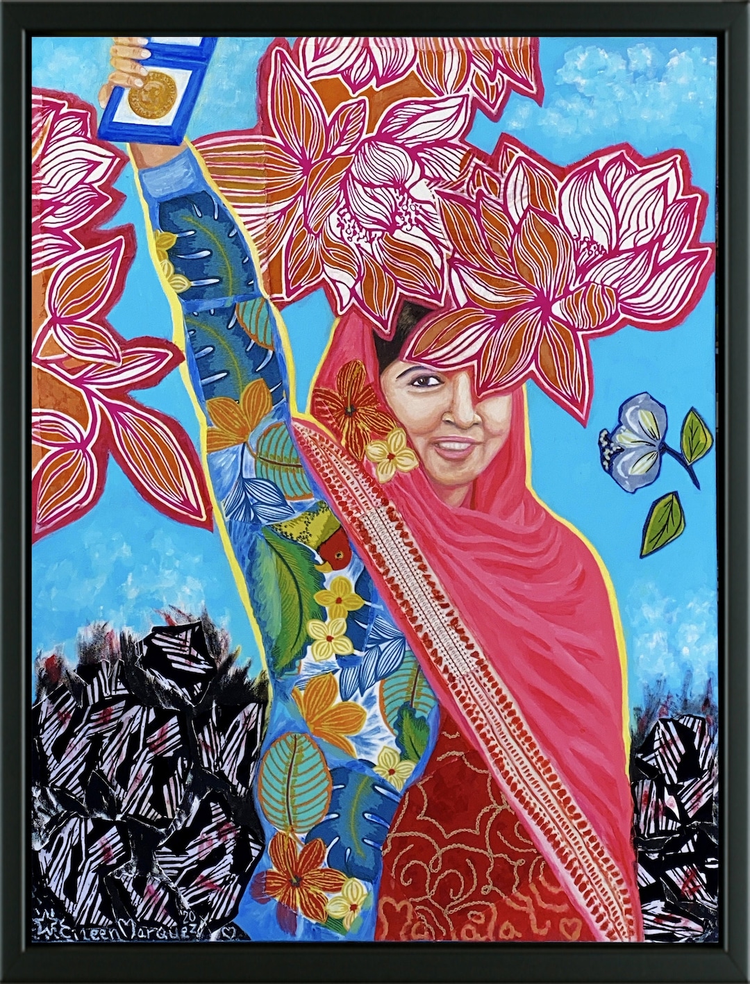 Malala - Print. Inspiring Women. Available Framed or Unframed. - Etsy