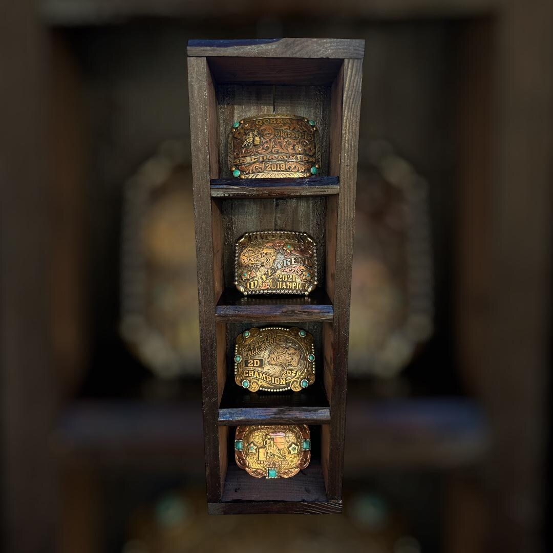 Custom Trophy Buckle Cases | Rowdy Rowels - Etsy