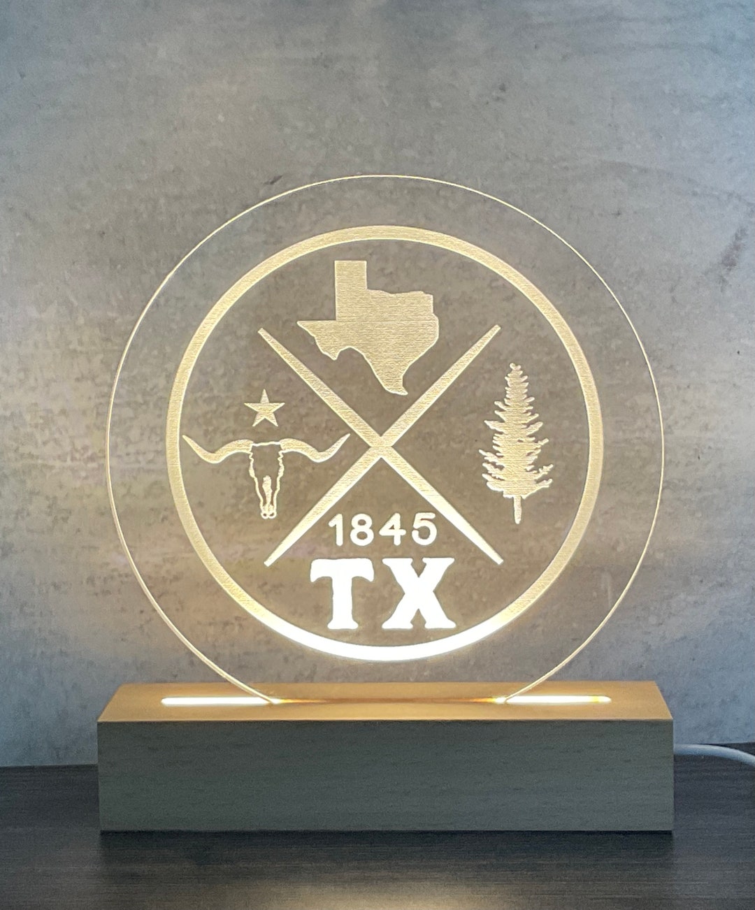 Texas Nightlight Gift State Light - Etsy