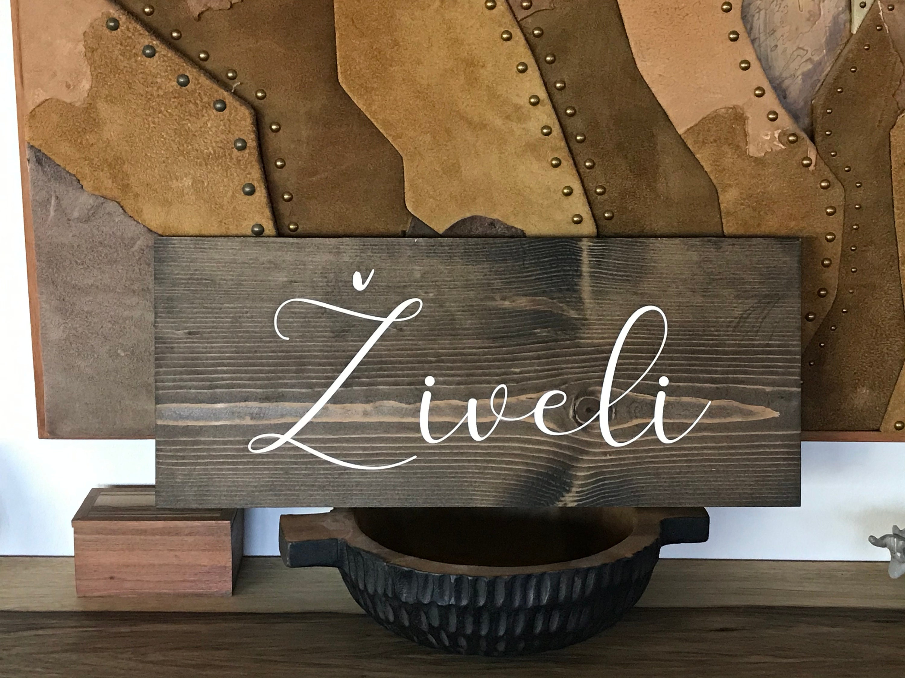 Croatian Sign Zivjeli Gift Poklon Sayings Gifts Rustic Wood Sign ...