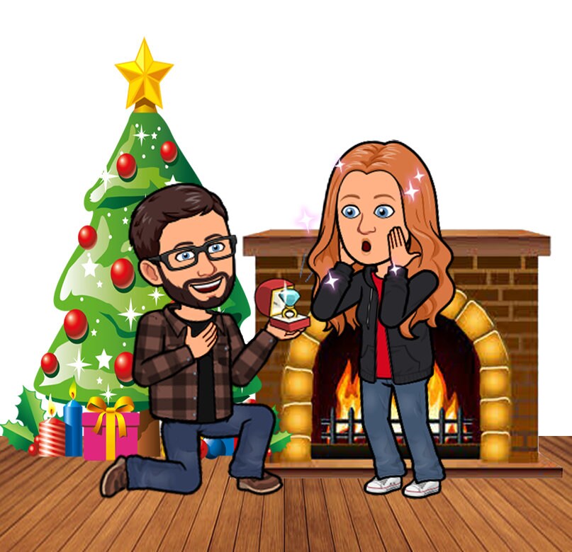 Digital Bitmoji Family Portrait, Out of the Ordinary Gift for Mom or ...