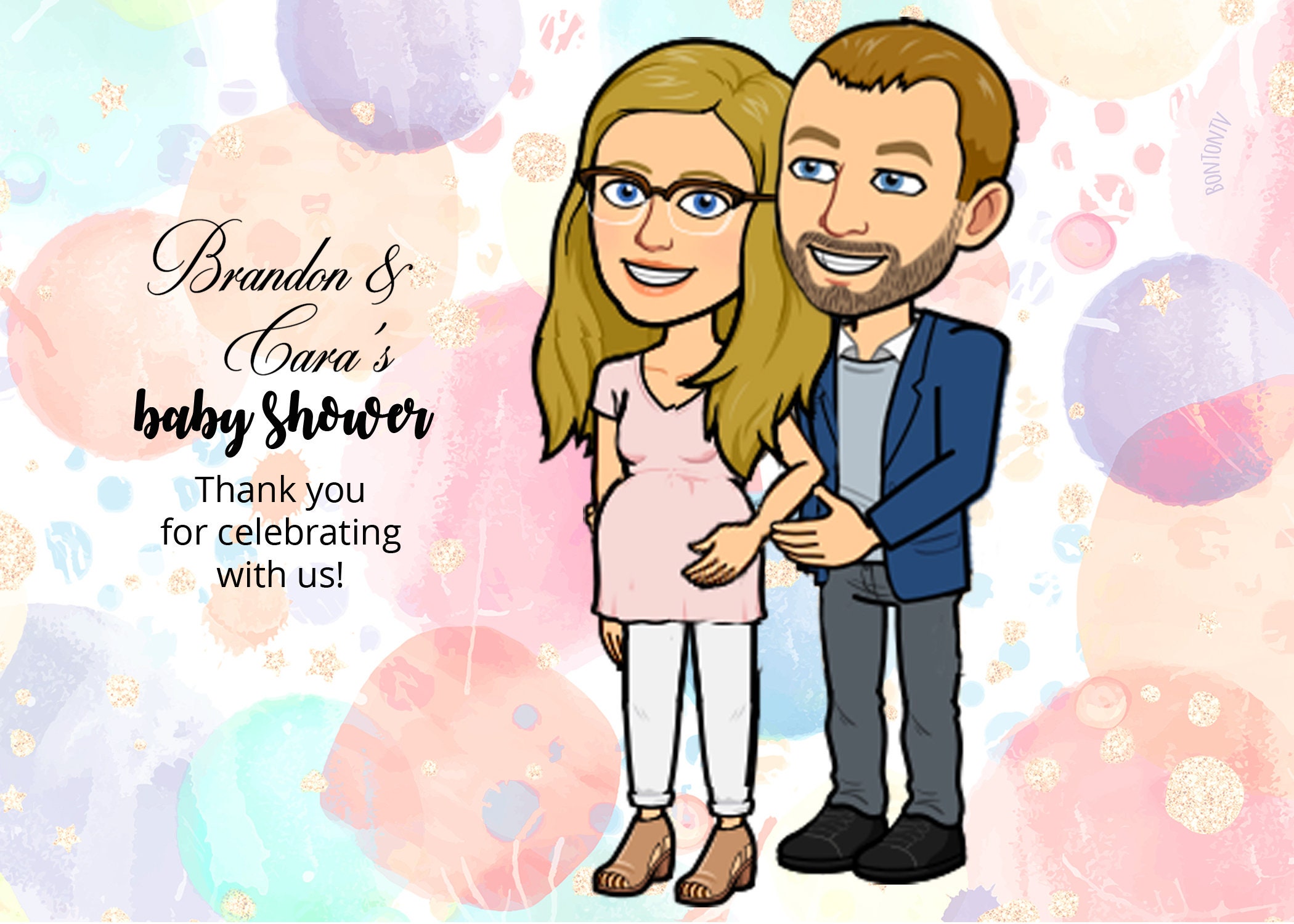 Digital Bitmoji Family Portrait, Out of the Ordinary Gift for Mom or ...