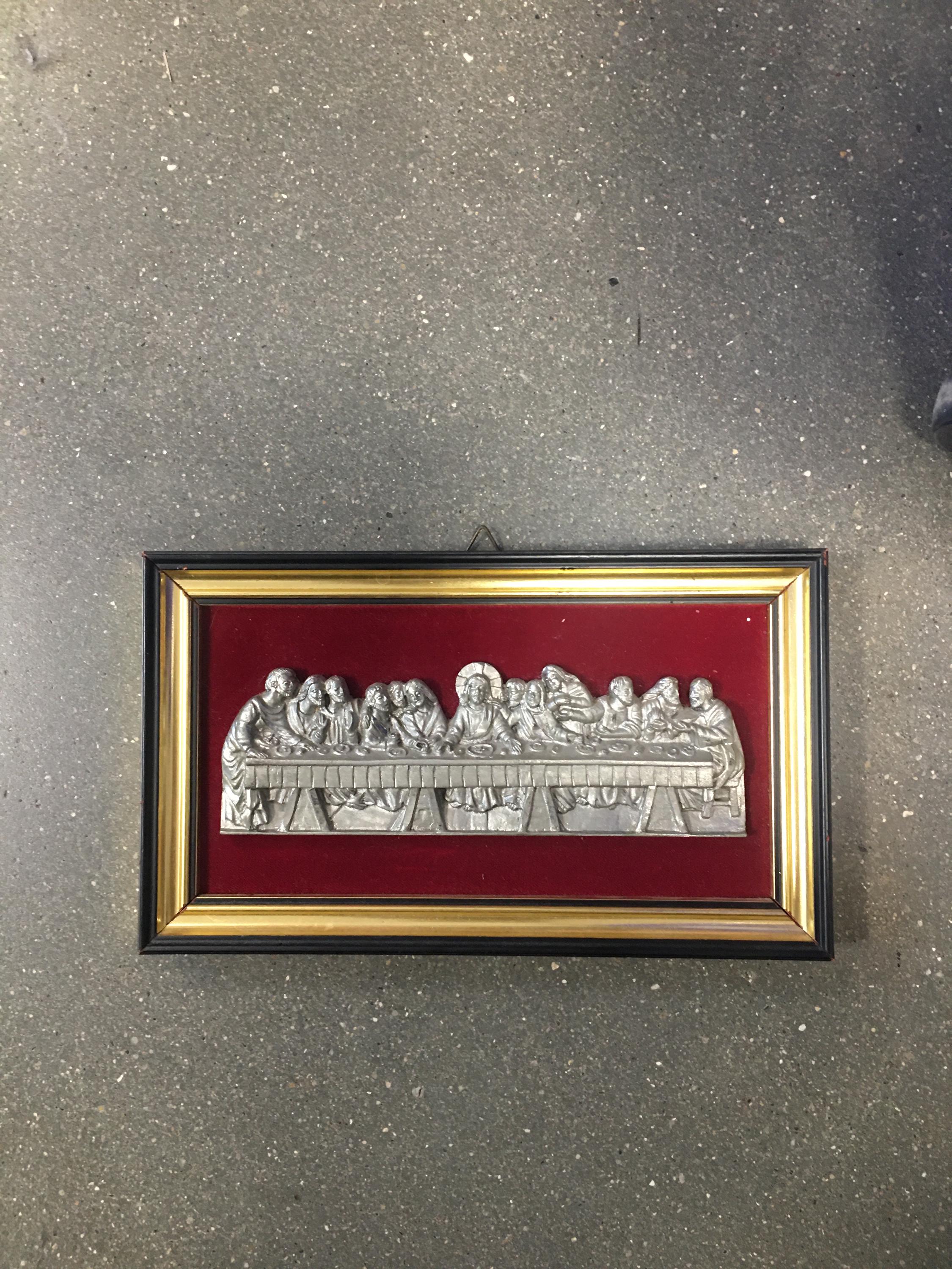 Vintage Peltro 3-D “last Supper” Pewter Wall Art Hanging~made in Italy ...