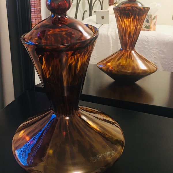 Tortoise Shell Glass - Etsy