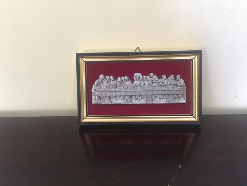 Vintage Peltro 3-D “last Supper” Pewter Wall Art Hanging~made in Italy ...