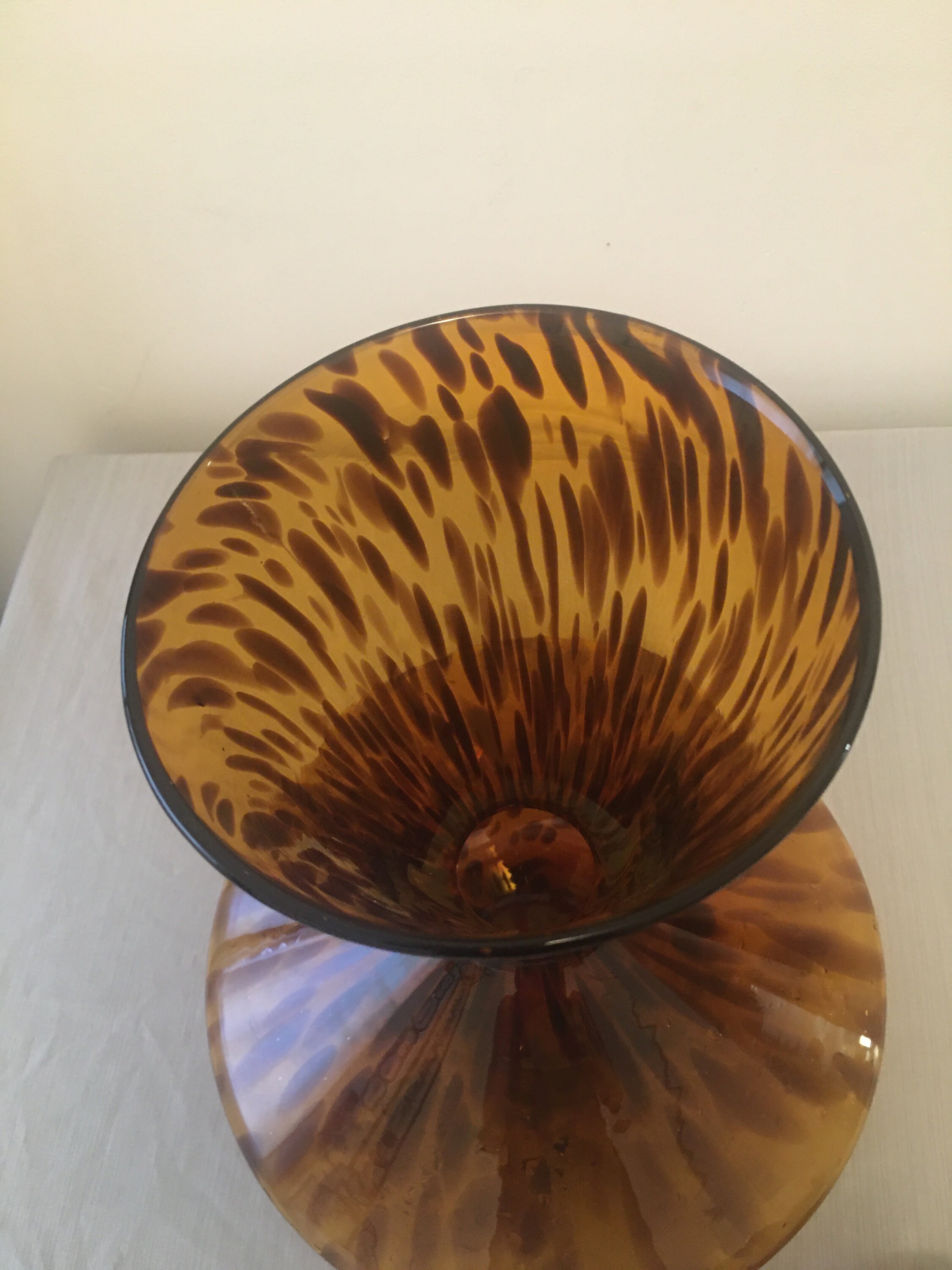 Tortoise Shell Art Glass Decorleopard Print Art Blown Glass - Etsy