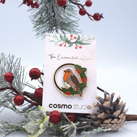 The Enchanted Robin High Quality Gold Plated Hard Enamel Pin - Etsy