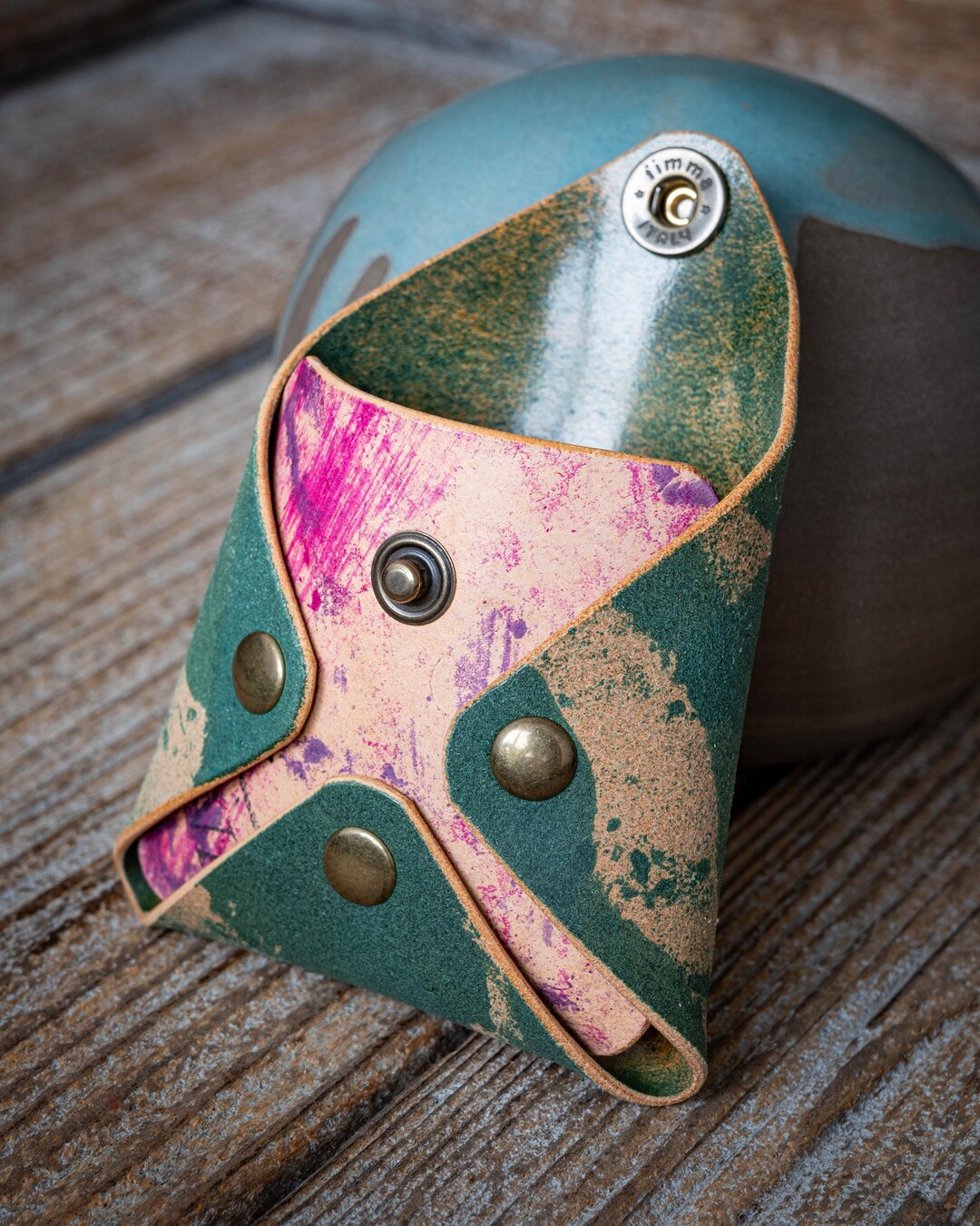 Rupan Coin Pouch - Rocado Reverse Marbled Two-tone - Handmade ...