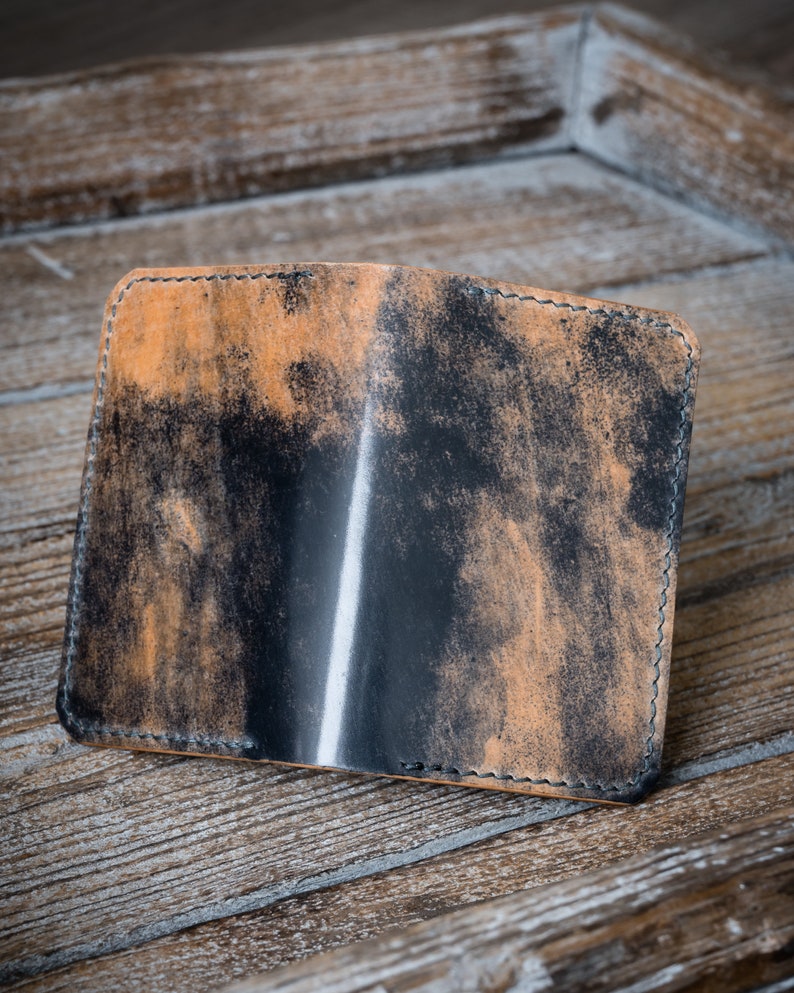 Fagani Card Wallet Marbled Black Rocado Shell Cordovan Handmade ...