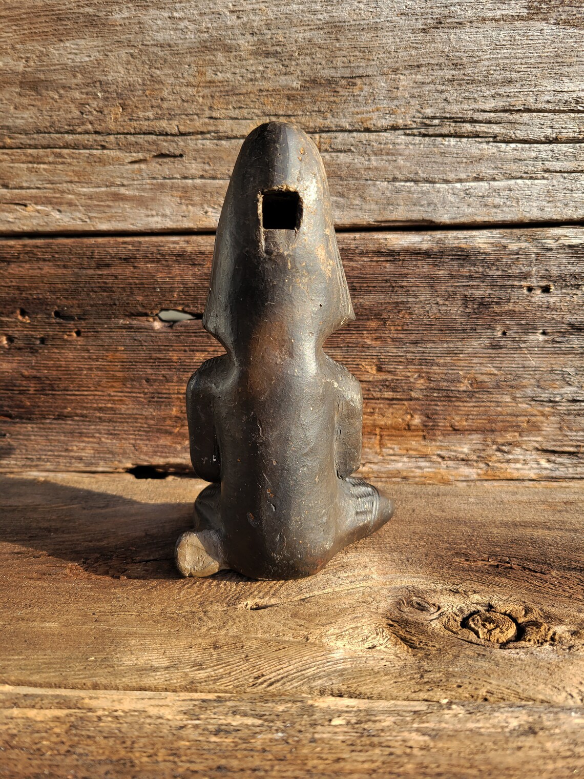 Aztec Mayan Ocarina Goddess of Fertility Blackware Pottery One of A ...