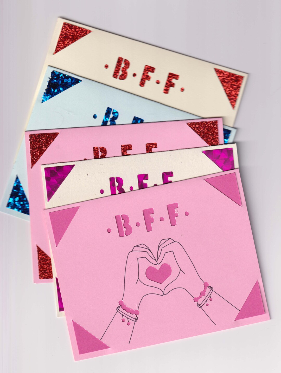 Die Cut Cards, Friendship, BFF Cards, Best Friends Forever, Handmade ...