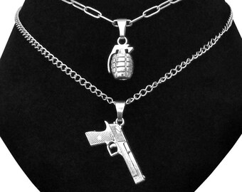 Grenade Necklace | Etsy