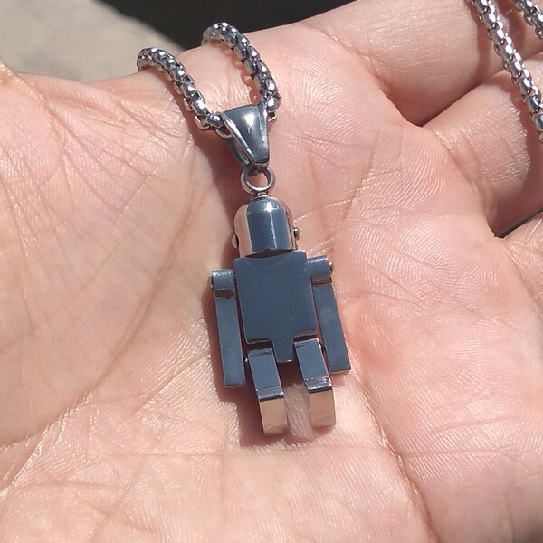 Robot Necklace - Etsy