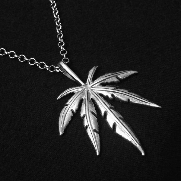 Pot Leaf Necklace - Etsy