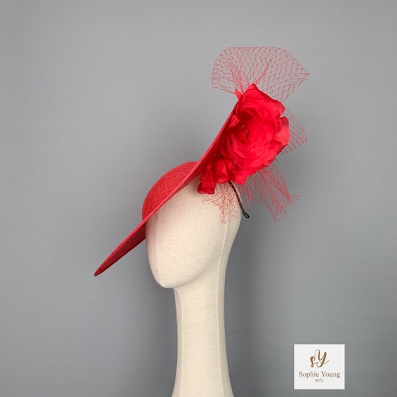 Red Kentucky Derby Hat Red Races Fascinator Red Tea Party Hat Races Ascot Hat Races Hats for Women Derbys Hats Mother of Bride Red Hat Etsy Canada