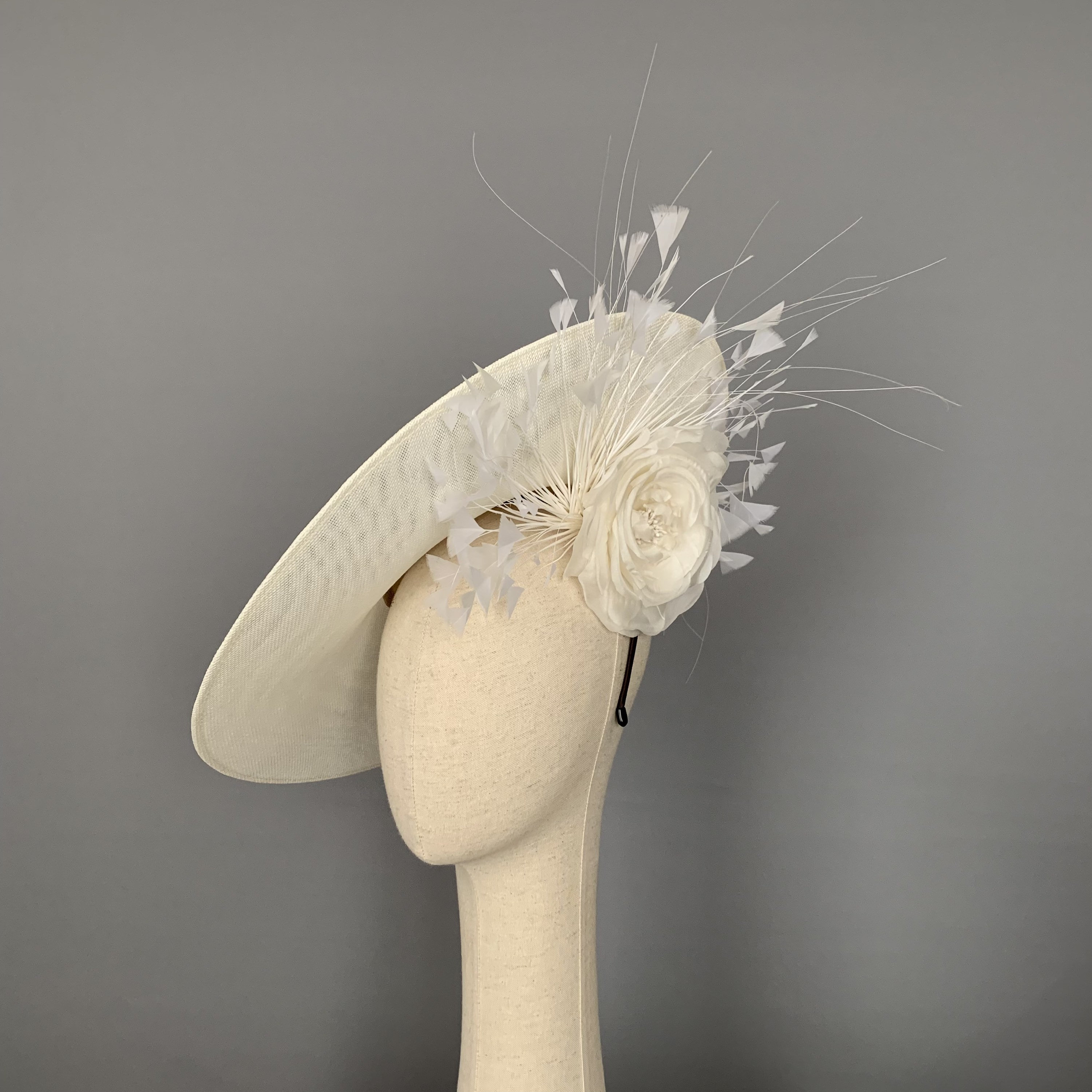 Kentucky Derby Hat White Derby Hat Ivory Royal Ascot Hat for - Etsy