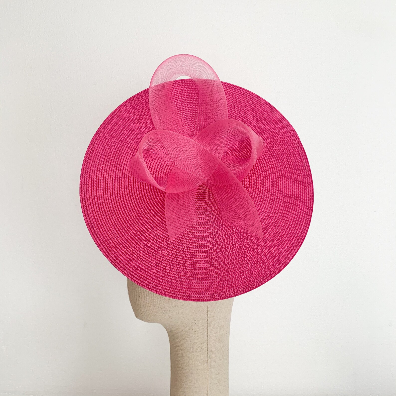 Hot Pink Hat, Fuchsia Derby Fascinator Hat, Royal Ascot Hats, Wedding ...