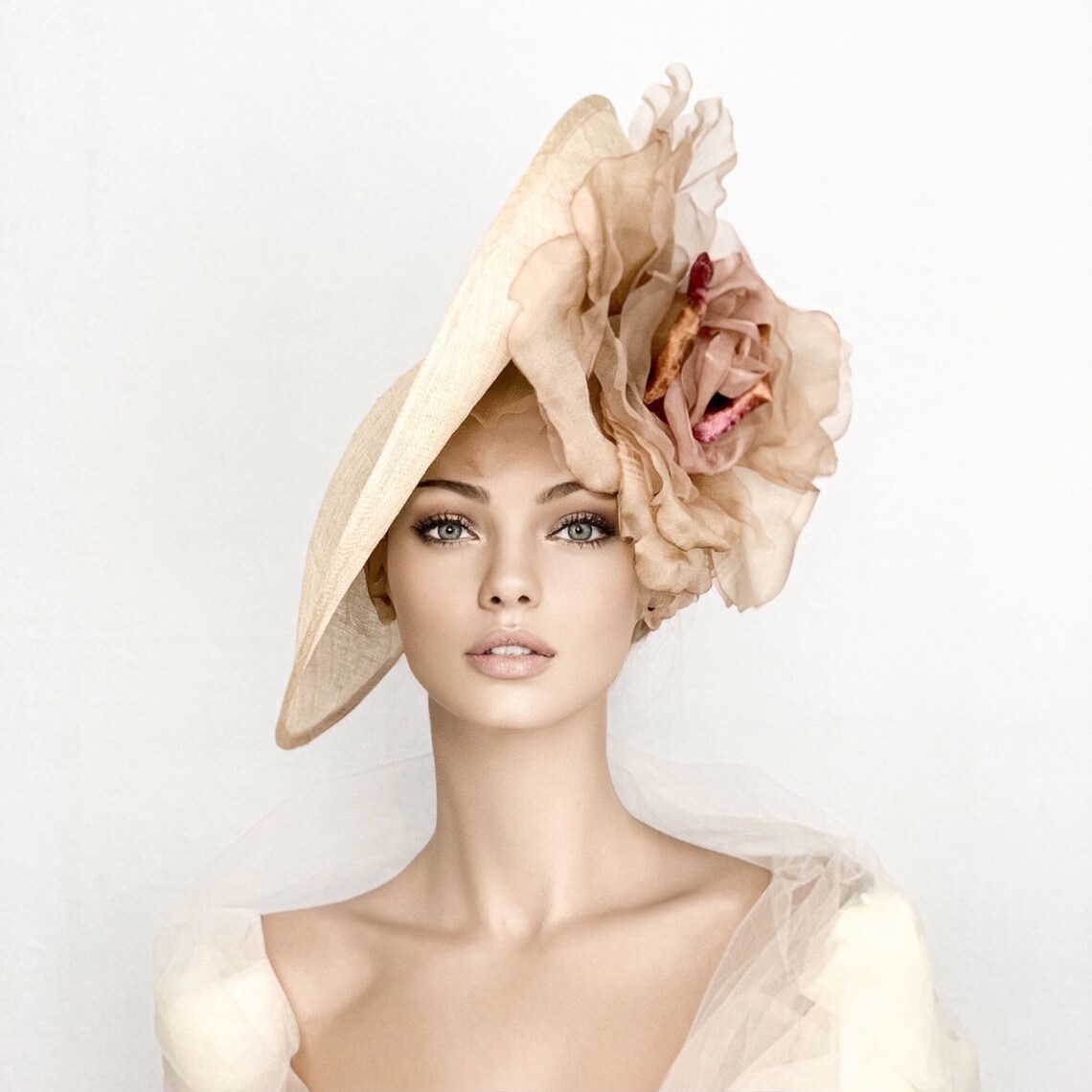 Kentucky Derby Hat GOLD Derby Hat Rose Gold Melbourne Cup - Etsy