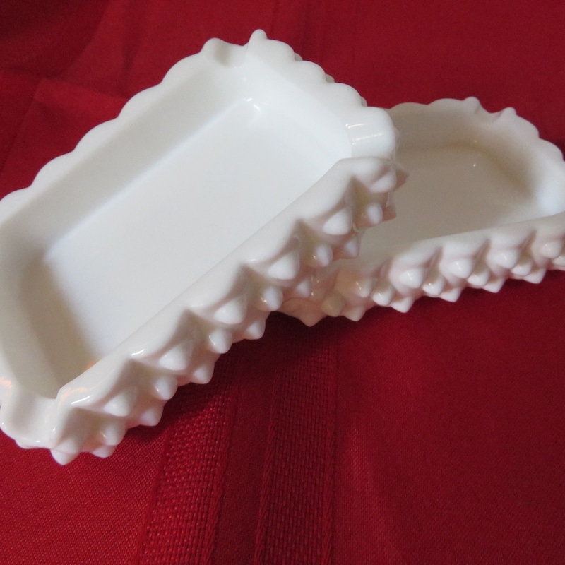 Fenton Hobnail Ashtrays - Etsy