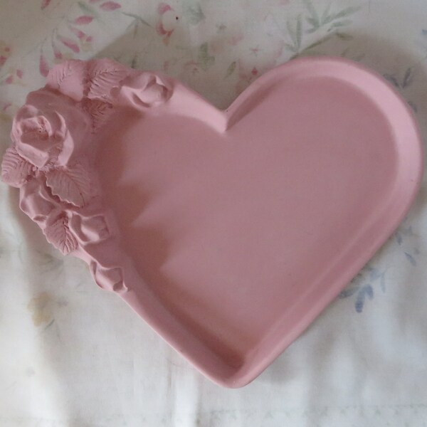 Pink Heart Dish - Etsy