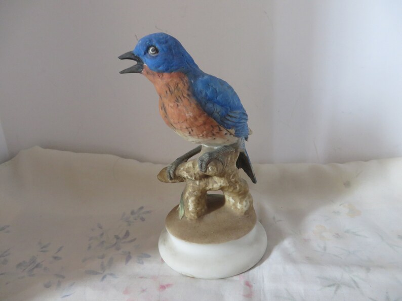 Porcelain Bluebird - Collectible Lefton Ceramic Bird - Lefton China ...