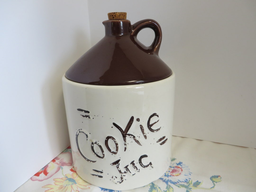 Vintage Mccoy Cookie Jar Cookie Jug With Original Cork Stopper in Lid ...