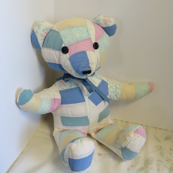Patchwork Bear - Etsy