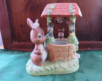 Ceramic Bunny Cottage - Etsy