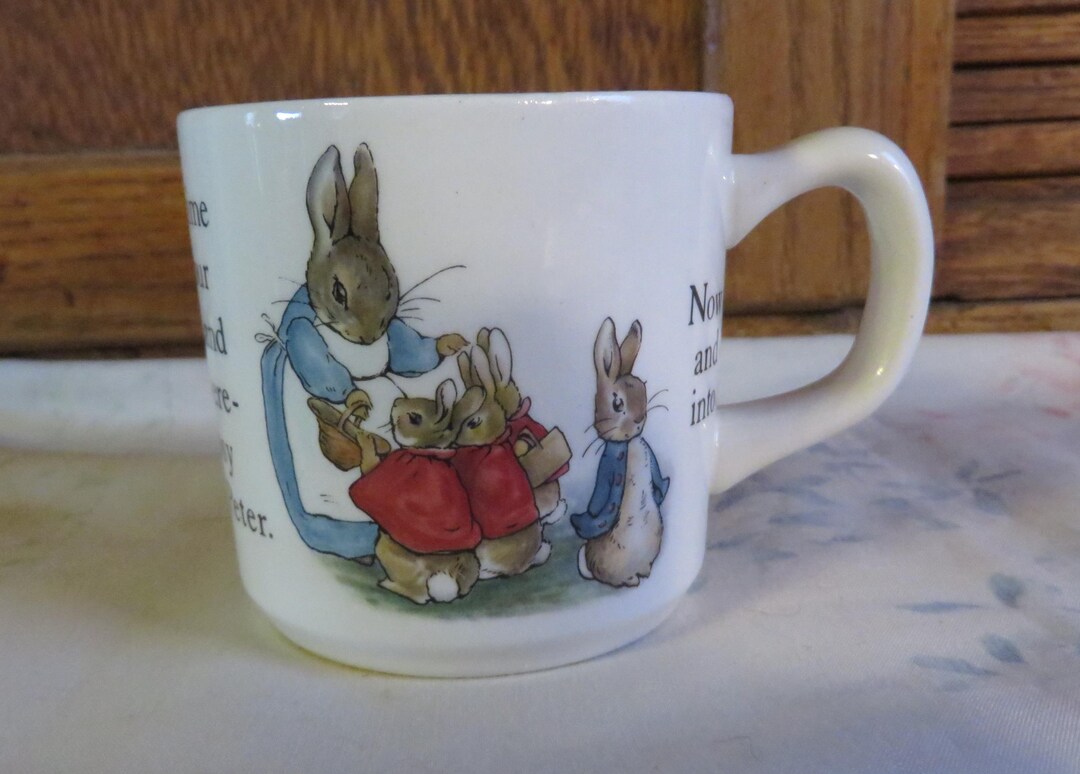 Peter Rabbit Cup Wedgwood Beatrix Potter Design vintage Small Child's ...