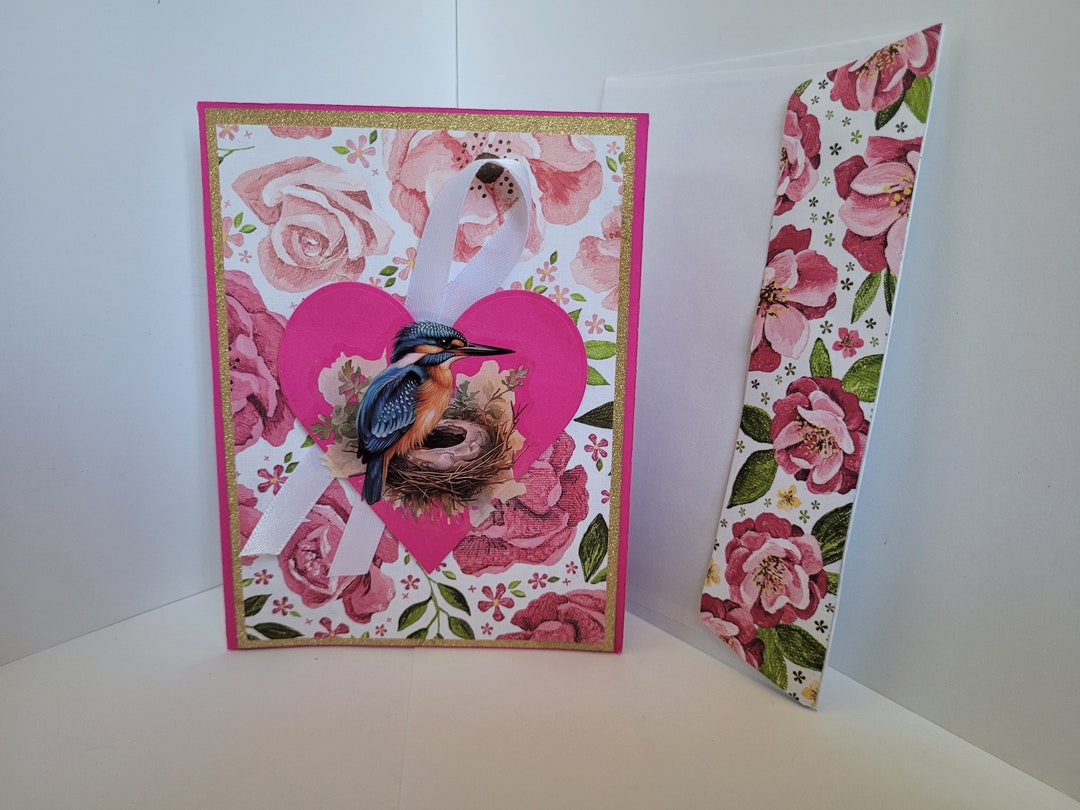 Handmade Bird Card / Card With Envelope / All Occasion Card / Unique ...