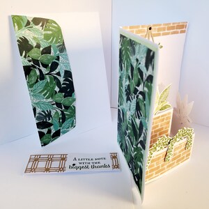 Handmade Garden Card, Popup Garden Card With Envelope, Blank Garden ...