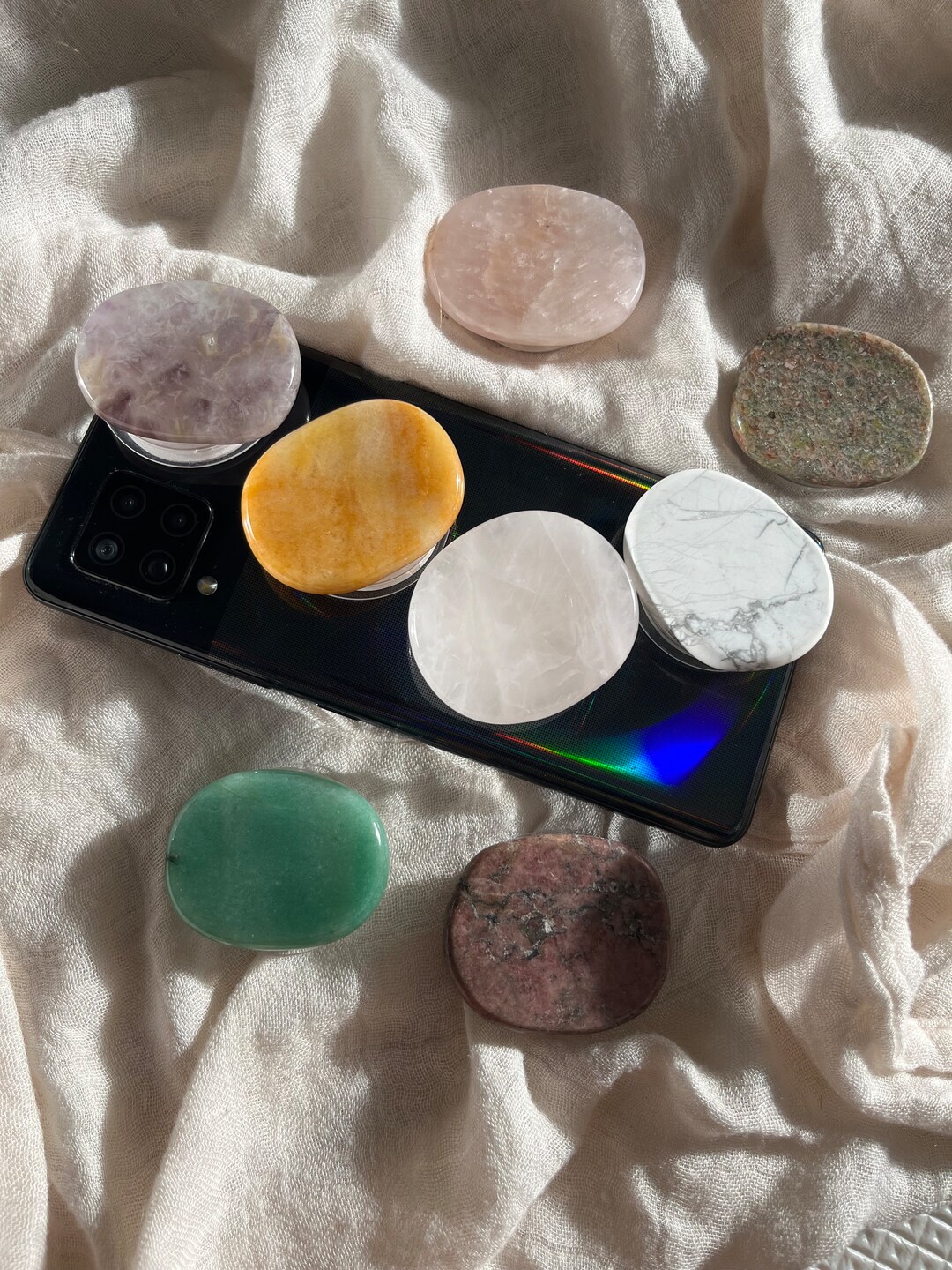 Crystal Mobile Phone Holder, Phone Holder, Crystal Phone Grip, Crystal ...