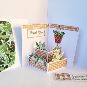 Handmade Garden Card, Popup Garden Card With Envelope, Blank Garden ...