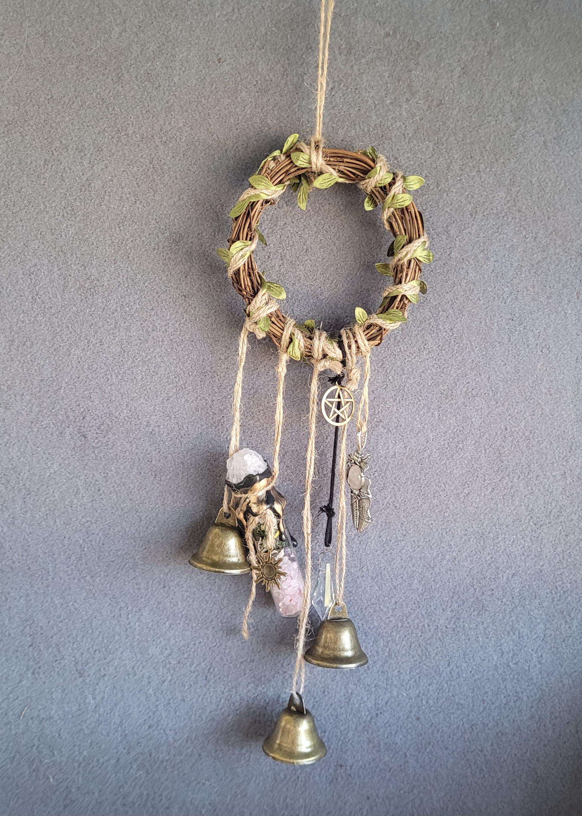 Witches Bell, Witches Bells With Crystal Wishing Bottle for Protection ...