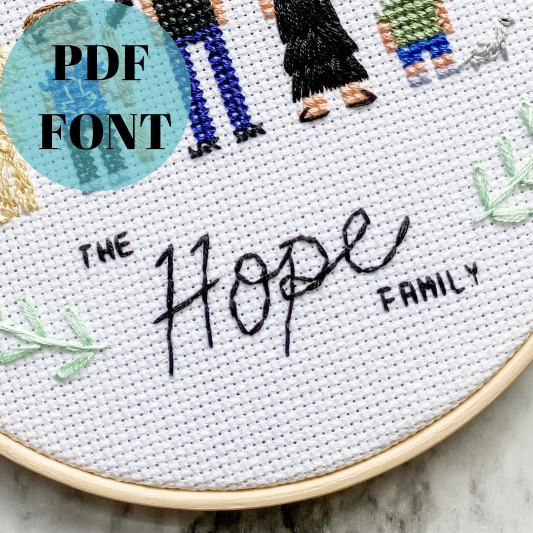 DOWNLOAD PDF Stitch Font - Jodi - Etsy