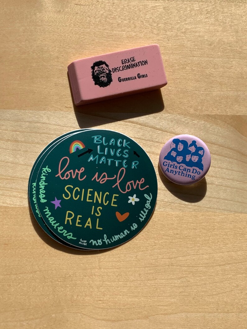 Core Values Sticker Black Lives Matter Love is Love Science | Etsy